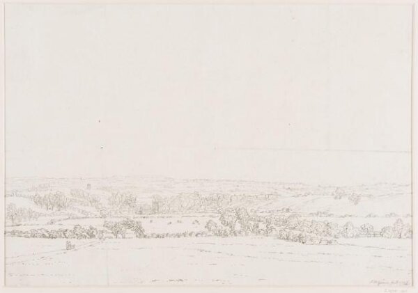View of Bruton, coming from Gilcomb farm | Samuel Hieronymus Grimm | V ...
