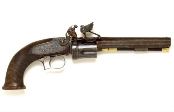 Flintlock Revolving Pistol | Collier, Elisha Hayden | V&A Explore The ...