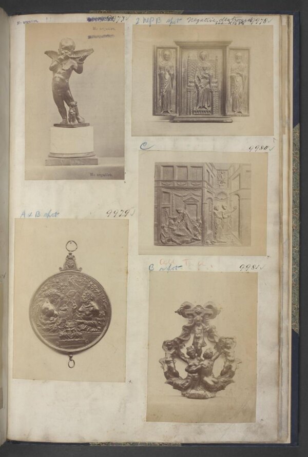 Winged boy blowing a cornet, with a dog | Unknown | V&A Explore The ...