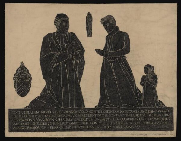 Brass Rubbing | Austin, Robert Sargent | Allan, Julian Phelps | V&A ...