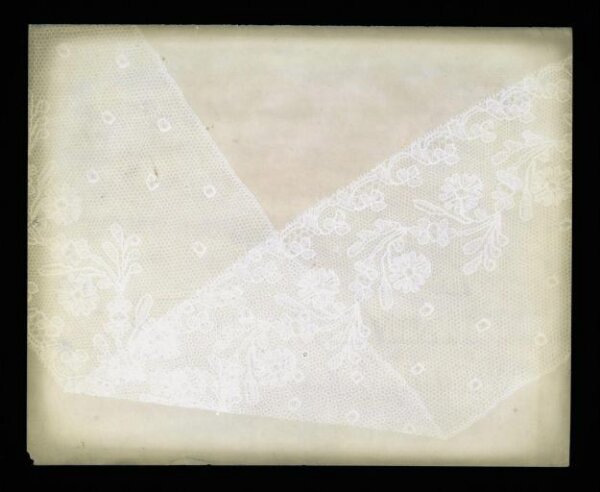 Pattern of lace, folded into V shape | Fox Talbot, William Henry | V&A ...