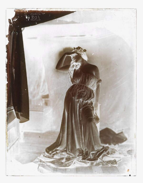 Artist's Study: Female in Grecian Dress with Hand to Brow | Rejlander ...