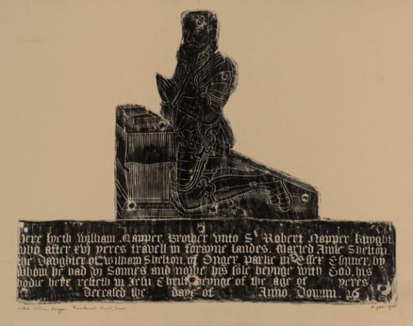 Rubbing of the brass of William Napper | unknown | V&A Explore The ...