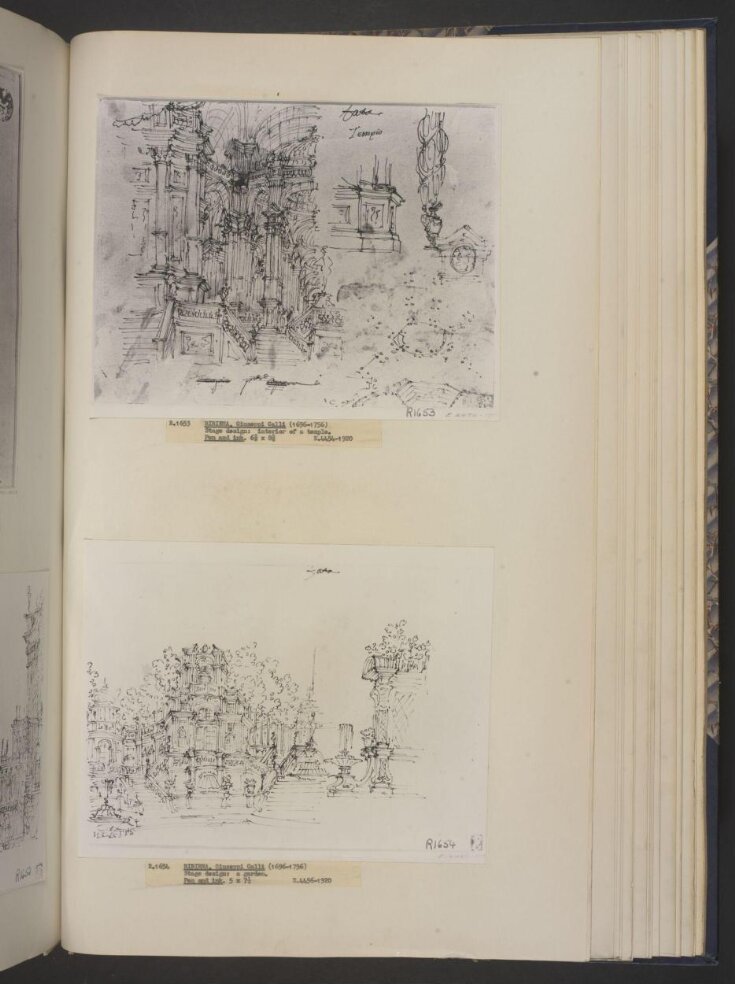 architectural design for stage set | Giuseppe Galli da Bibiena | V&A ...
