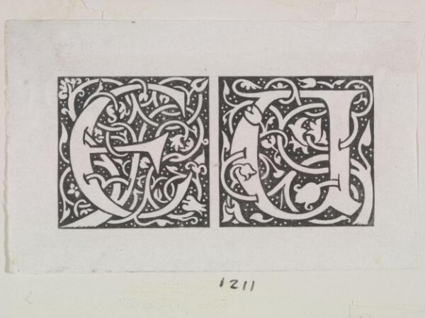 One of 40 initial letters for Kelmscott Press Publications by William ...