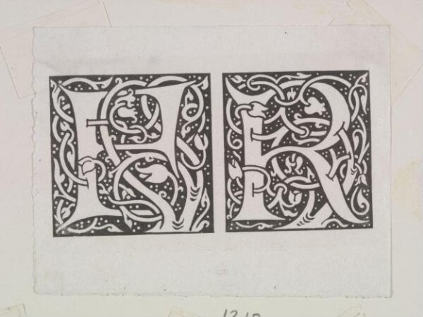 One of 40 initial letters for Kelmscott Press Publications by William ...