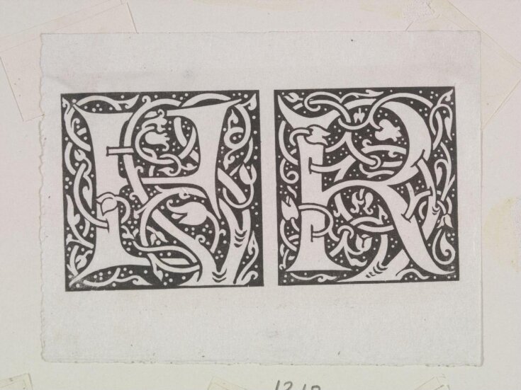 One of 40 initial letters for Kelmscott Press Publications by William ...