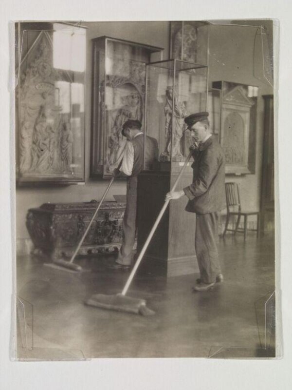 Museum Cleaning Victoria & Albert Museum, | Hoppé, Emil Otto | V&A ...