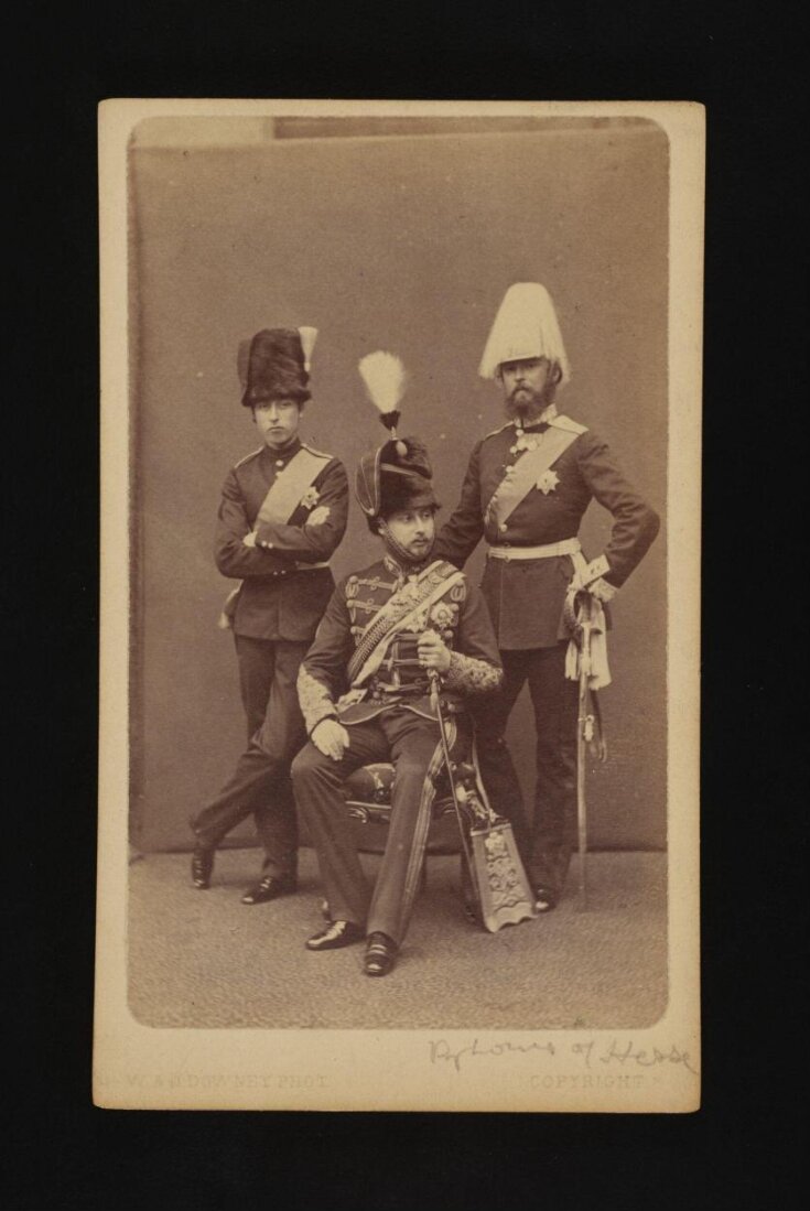 A group of three men in military uniform 'Louis of Hesse' | V&A Explore ...