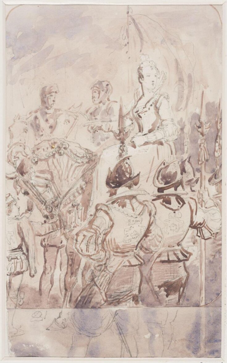 Queen Elizabeth riding to Tilbury | Edward Henry Corbould | V&A Explore ...