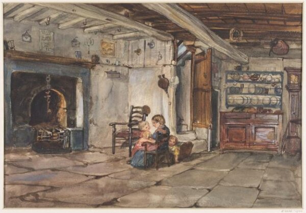 Interior of a cottage | Cope, Charles West (RA) | V&A Explore The ...