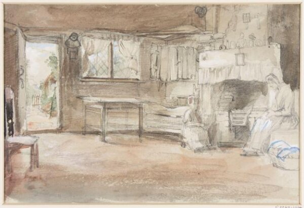 Interior of a cottage | Cope, Charles West (RA) | V&A Explore The ...