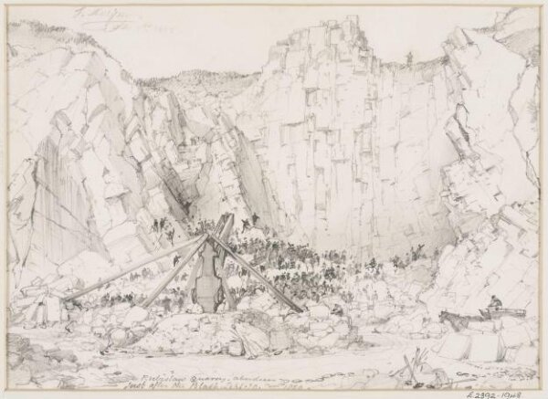 Rubislaw Quarry, Aberdeen - Just after the Blast | Edward Cooke | V&A ...