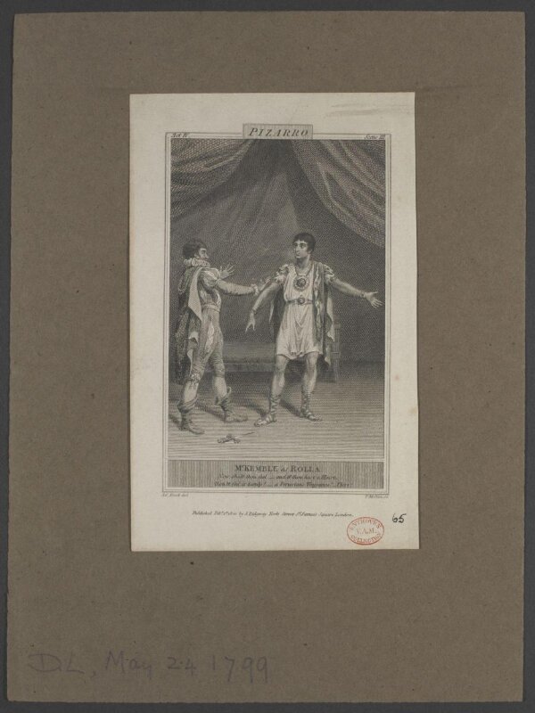 Mr. Kemble as Rolla | Milton, Thomas | Buck, Adam | V&A Explore The ...