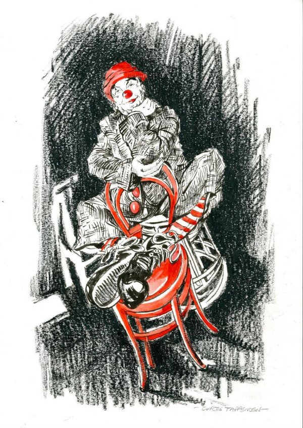 Bobby Roberts as Bobbo the Clown. | Tappenden, Curtis | V&A Explore The ...