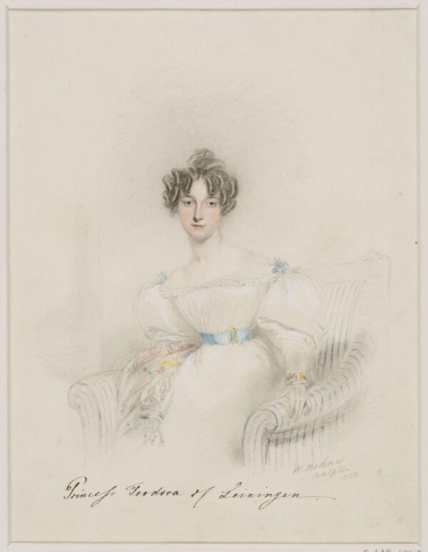 Princess Feodora of Leiningen | William Behnes | V&A Explore The ...