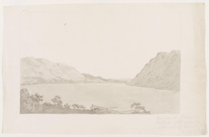 Ullswater, Cumberland, looking north-east from the island House Holme ...