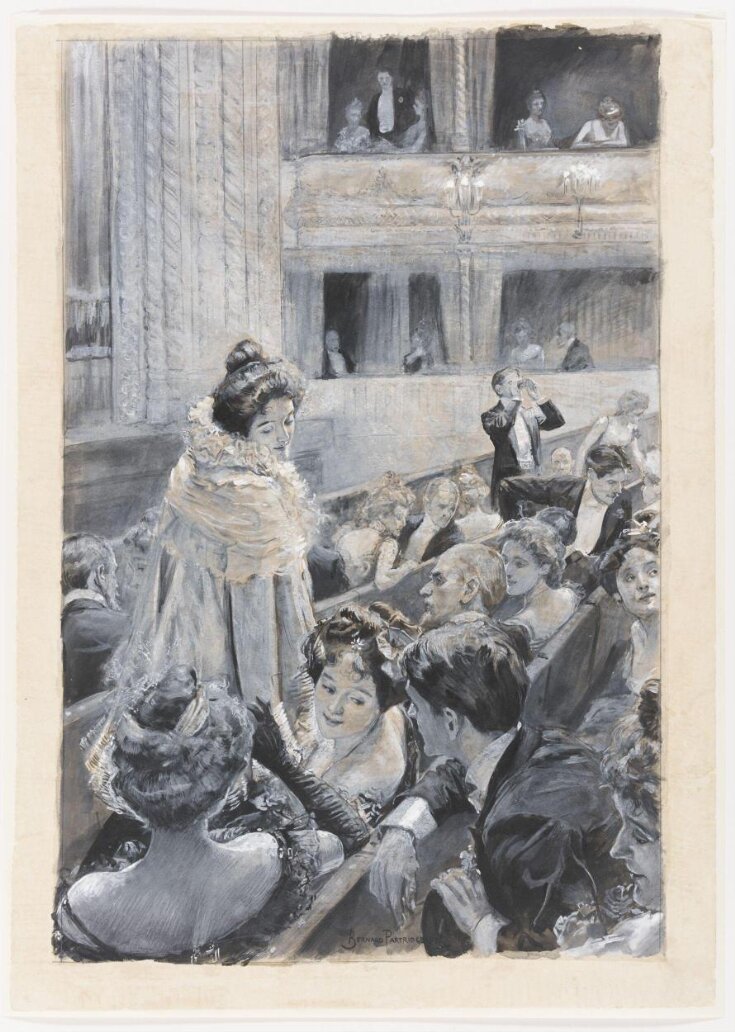 At the Opera Between the Acts | Partridge, Bernard J. (Sir) | V&A ...