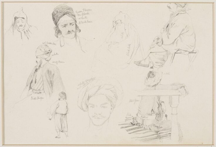Middle Eastern Sketchbook | Dadd, Richard | V&A Explore The Collections