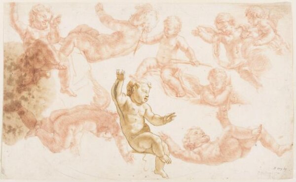 Studies of flying putti | V&A Explore The Collections