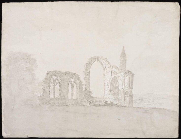 Part of Whitby Abbey West window. Augt. 9th 86. | Machell, Christopher ...