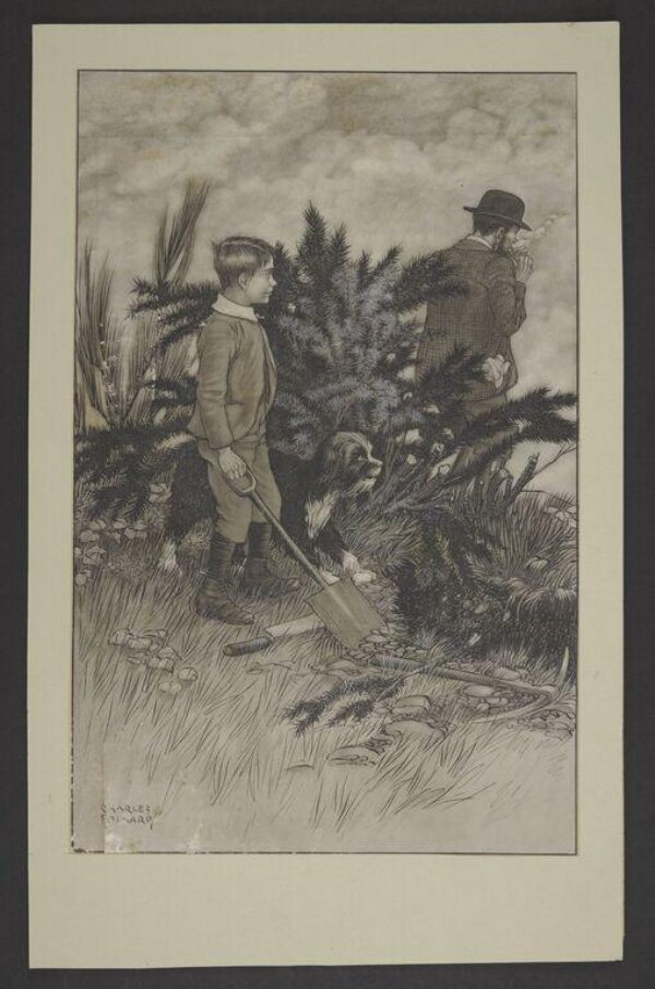 His father strode off, and Charles stood almost as still as the granite ...