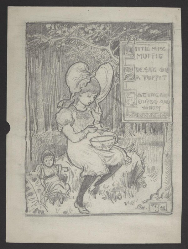 Little Miss Muffit. | Morgan, Walter Jenks | V&A Explore The Collections