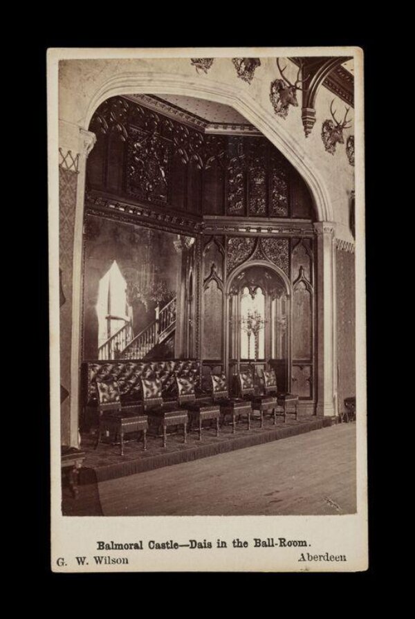 A photograph of 'Balmoral Castle - Dais in the Ball-Room' | V&A Explore ...