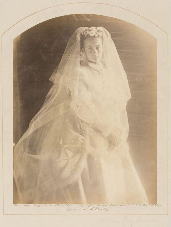 Dora as the Bride | Cameron, Julia Margaret | V&A Explore The Collections