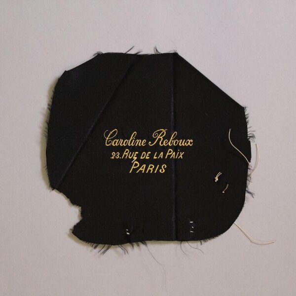 Dress Label | Caroline Reboux | V&A Explore The Collections