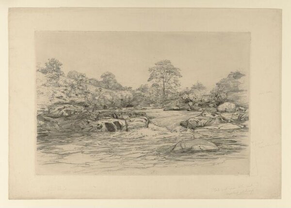 View of a rocky river and trees | Potter, Bertram | V&A Explore The ...