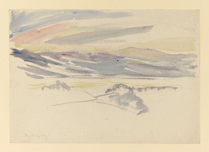 Snowy mountain landscape | Beatrix Potter | V&A Explore The Collections