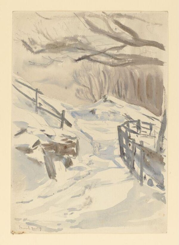 Snowy landscape | Beatrix Potter | V&A Explore The Collections
