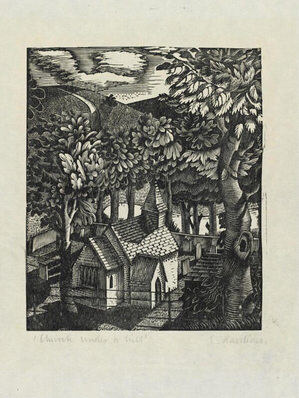 Church under a Hill | Ravilious, Eric | V&A Explore The Collections