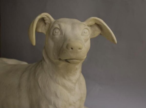 A dog, possibly a whippet or toy terrier | Gott, Joseph | V&A Explore ...