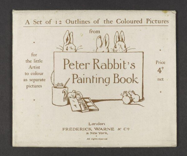 A set of 12 outlines of illustrations from Peter Rabbit's Painting Book ...
