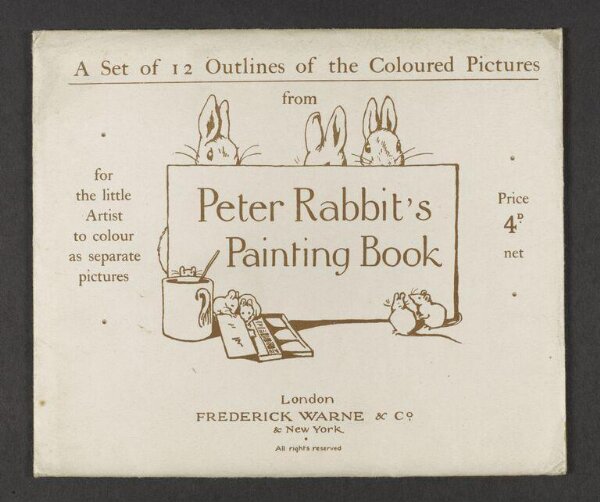 A set of 12 outlines of illustrations from Peter Rabbit's Painting Book ...