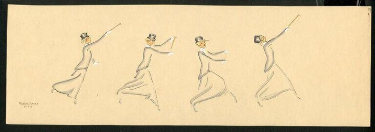 Adeline Genée performing the Hunting Dance | Avery, Claire | V&A ...