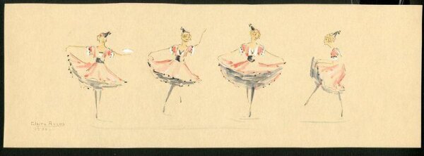 Adeline Genée performing a dance from the ballet, Sir Roger de Coverley ...