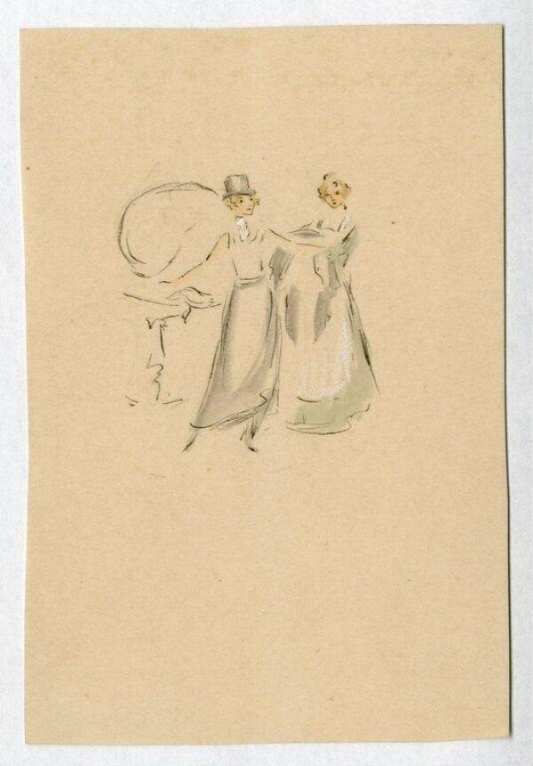 Adeline Genée with her dresser preparing for the Hunting Dance | Avery ...