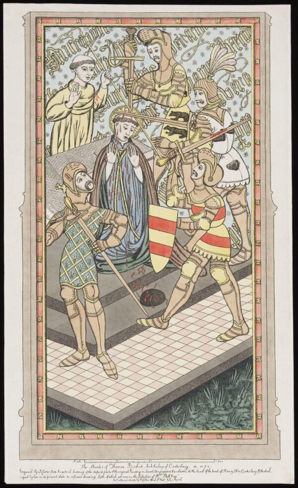 The Murder of Thomas Becket, Archbishop of Canterbury in 1170 | Unknown ...