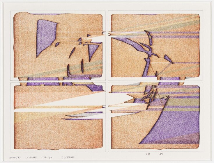 Plotter Drawing | Bangert, Colette & Charles | V&A Explore The Collections