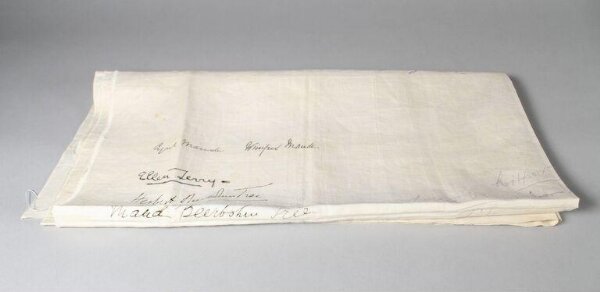 Autographed Tablecloth | V&A Explore The Collections