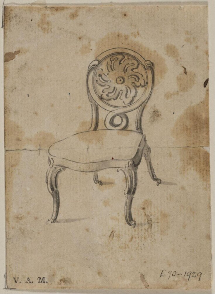 A Design for a Chair from; A Miscellaneous Collection of Original ...