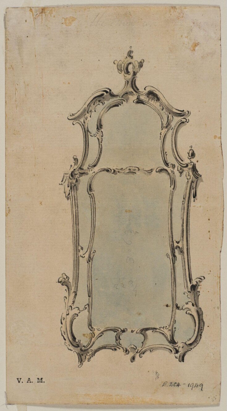 Design for a pier-glass from; A Miscellaneous Collection of Original ...