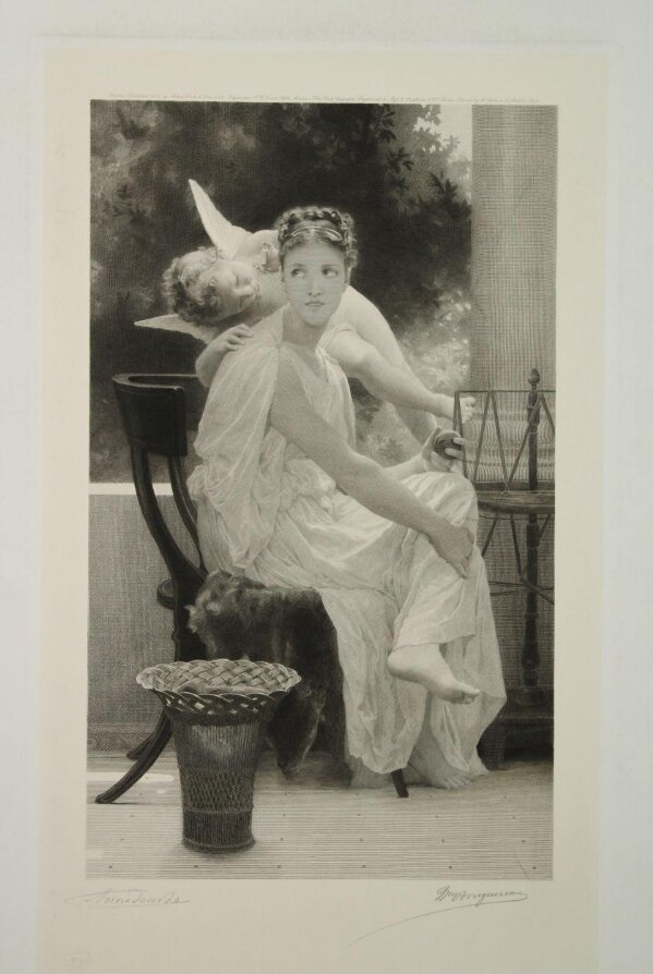 Cupid's Whispers | Bouguereau, William Adolphe | | Annedouche, Joseph ...