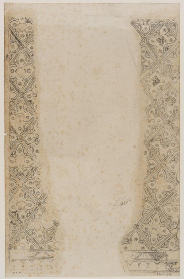 Drawing of a rood screen | James Richardson Holliday | V&A Explore The ...