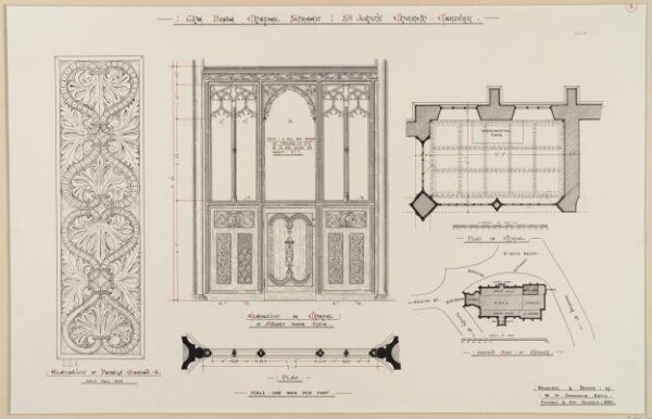 Details of the Bute Chapel Screen | William Henry Dashwood Caple | V&A ...