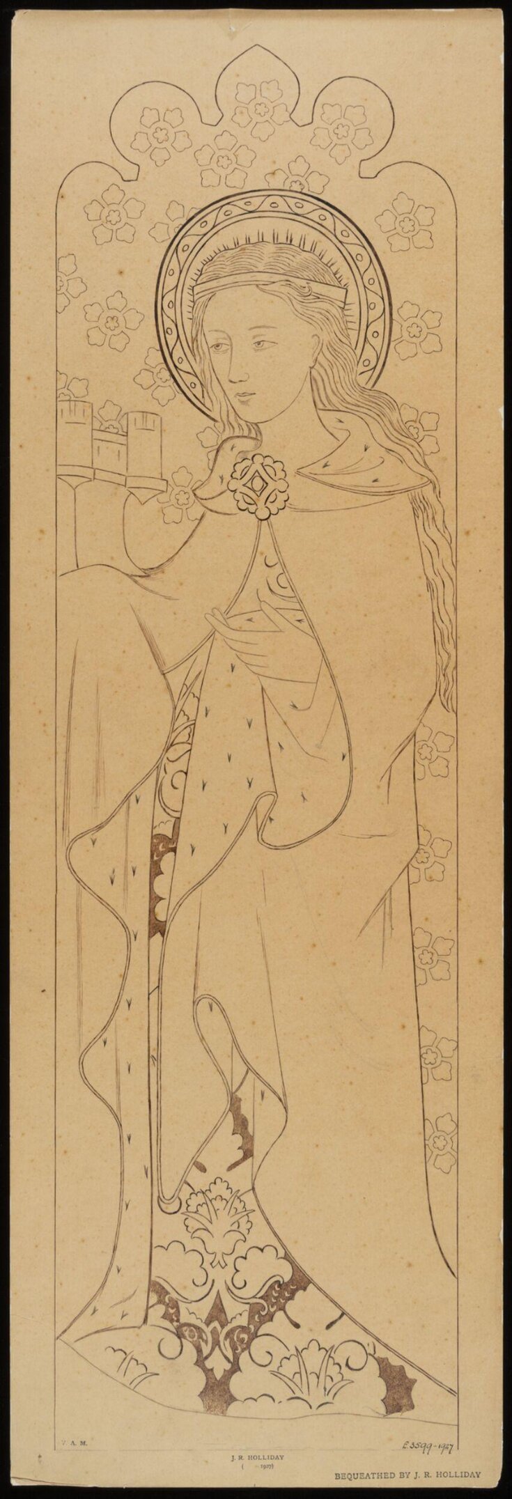 Drawing of a rood screen | James Richardson Holliday | V&A Explore The ...