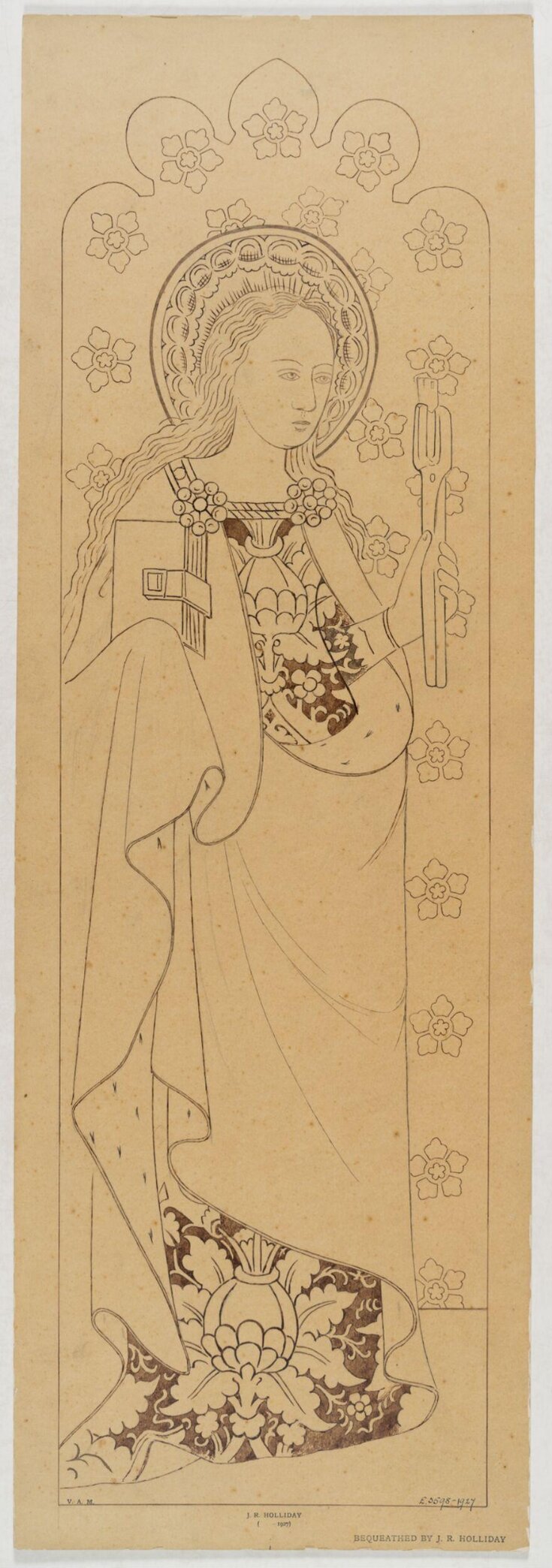 Drawing of a rood screen | James Richardson Holliday | V&A Explore The ...